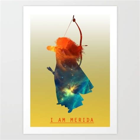 Space Princesses Merida Art Print By Maggie B Hudak Disney Brave