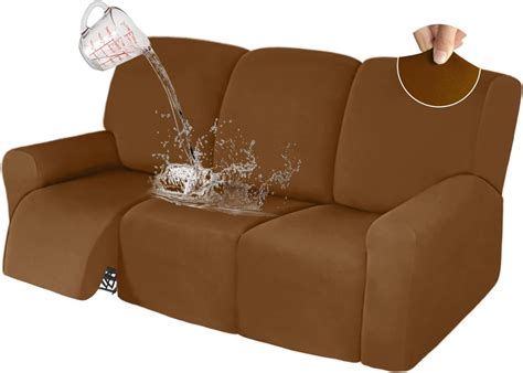 Aliecom 8 Piece 100 Waterproof Recliner Couch Covers For