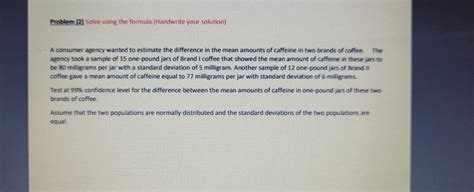 Solved Assignment 10 Inferences Based On Two Samples