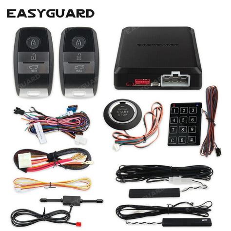 EASYGUARD PKE Push Button Start Universal Keyless Entry System Remote Start Kit Mobile Phones