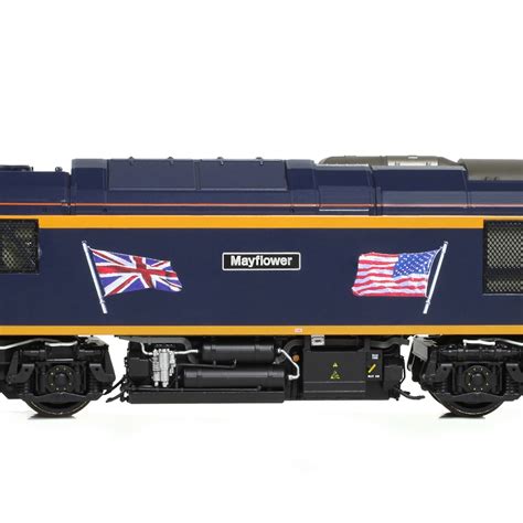 Bachmann Europe Plc Class 69 69001 Mayflower Gbrf Uk And Us Flags