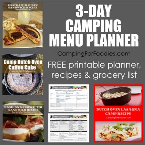4 Day Camping Food List Lotisonter