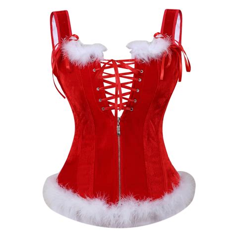 Haitryli Womens Lace Up Gothic Bustier Christmas Fancy Costume Lingerie