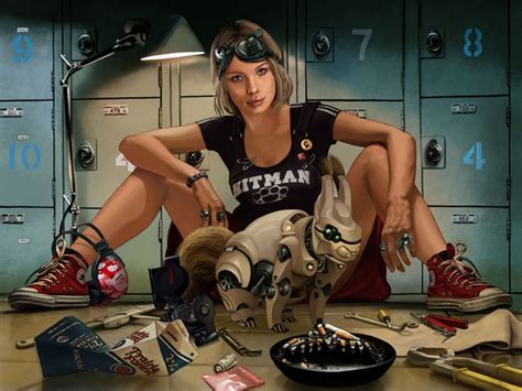 Sci Fi Futuristic Woman Woman Girl Girls Art Artwork Wallpapers