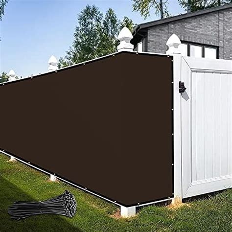 4 X 211 Custom Size Brown Fence Privacy Screen Cover Windscreen Heavy