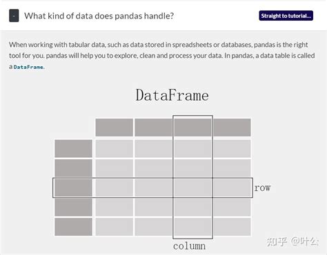Pandas API入门 知乎