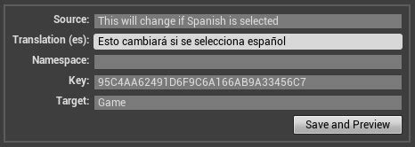 Localization Tools Unreal Engine Documentation