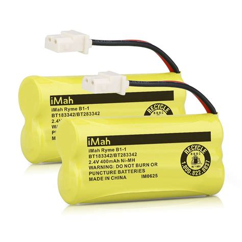 iMah BT183342/BT283342 2.4V 400mAh Ni-MH Battery Compatible with AT&T ...