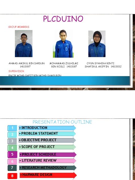 Contoh Slide Proposal Projek Plcduino Pdf Programmable Logic