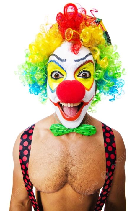 Funny Clown Isolated On White Photo Background And Picture For Free