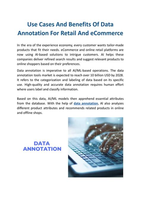 Ppt Use Cases And Benefits Of Data Annotation For Retail And
