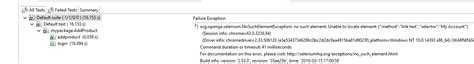 Selenium Webdriver Getting Error For Find Webelement Software Quality Assurance Testing