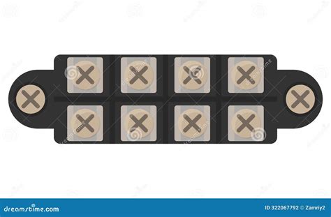 Terminal Block Connector For Joining Electrical Wires Stock Vector Illustration Of Power