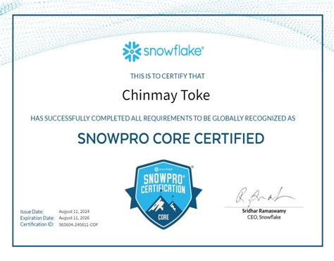 Snowflakecertified Snowprocore Dataengineering 64squares
