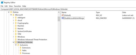 can we block the addition of local microsoft defender antivirus