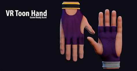 Vr Stylized Hand Glove Variation 01 Left And Right 3d Humanoids