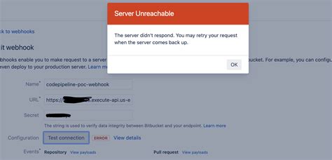 Bitbucket Server Unreachable While Connecting · Issue 10 · Aws Samples