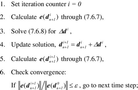 2 flow chart of the solution procedure for quasi static analysis