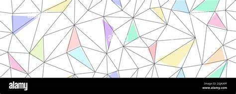 seamless vector linear pattern forms triangles with colored elements