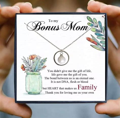 Bonus Mom T Step Mom T Bonus Mom Necklace Stepmom T From