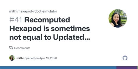 recomputed hexapod is sometimes not equal to updated hexapod why