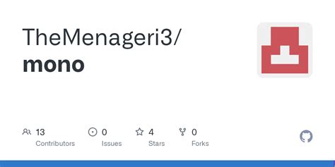 issues · themenageri3 mono · github