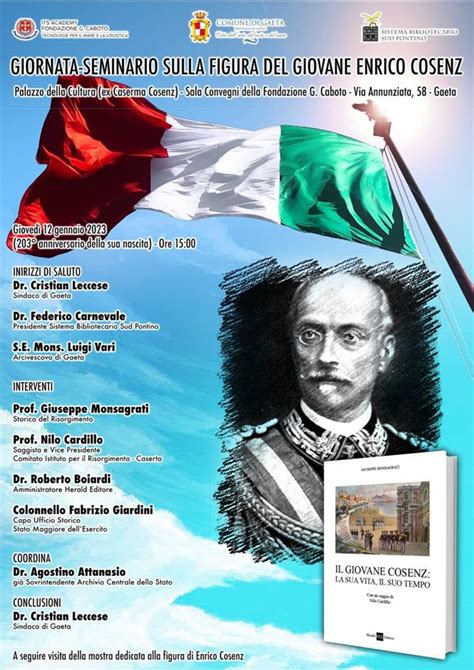 Enrico Cosenz Una Giornata Per Celebrare La Figura Del Patriota E Generale Gaetano H24