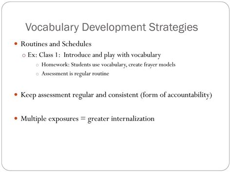 PPT - Building Vocabulary: Strategies for Developing Internalization ...
