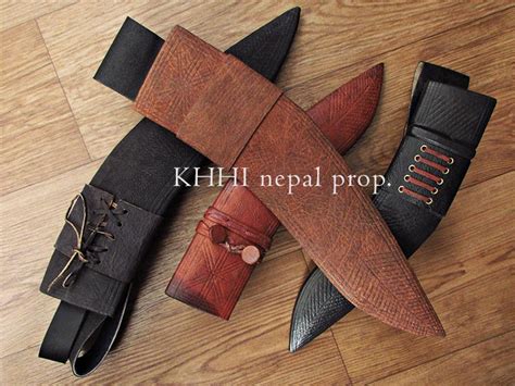 Special Classic Kukri Sheath Made From Treated Leather Khhi Nepal