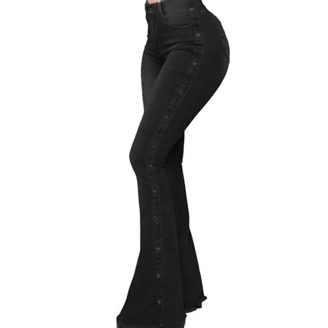 Pantalones Vaqueros Acampanados Sanwood Con Control De Barriga Para