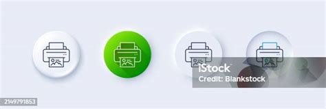 이미지 라인 아이콘을 인쇄합니다 포토 프린터 기호입니다 선 아이콘 벡터 0명에 대한 스톡 벡터 아트 및 기타 이미지 0명