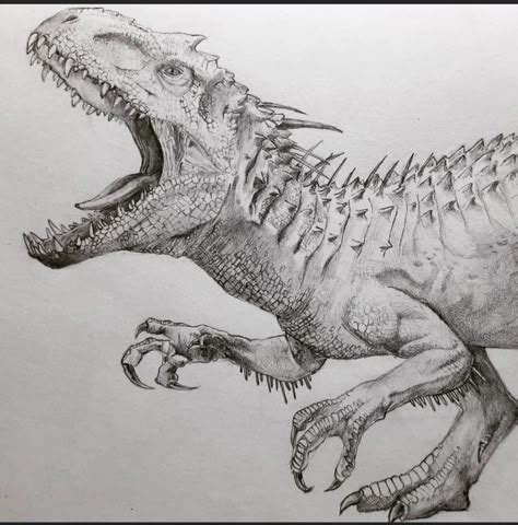 Indominus Rex Jurassic World Drawing