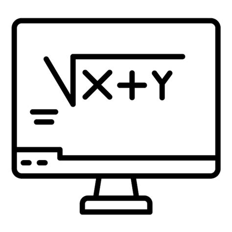 Premium Vector Online Maths Vector Illustration Style