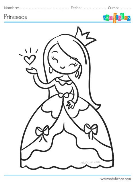 Dibujos De Princesas Para Colorear Cuadernos Para Niños Princesas