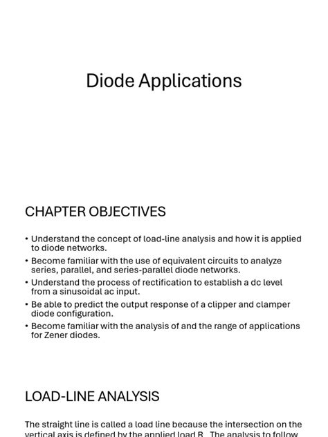 Diode Applications Pdf
