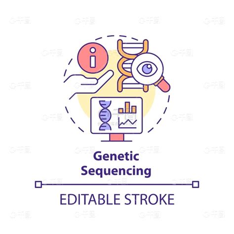 测序网页ui 基因测序概念图标 模板免费下载 Eps格式 1000像素 编号69861723 千图网