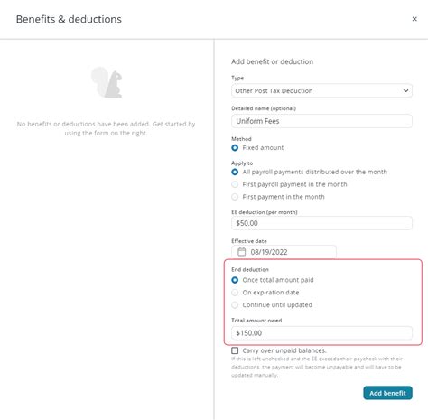 How To Create A Garnishmentdeduction With A Lump Sum Cap
