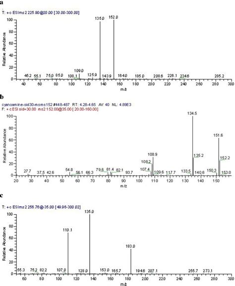 A Product Ion Spectrum Of 13r H Mz 226 B Product Ion Download Scientific Diagram