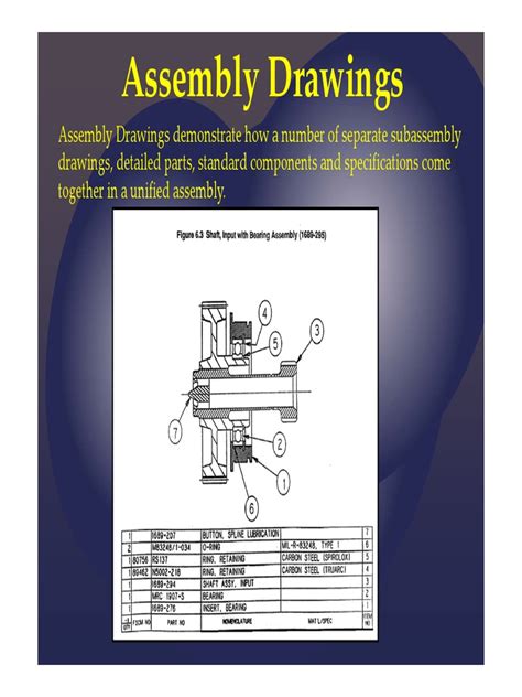Understanding Assembly Drawings Pdf Specification Technical