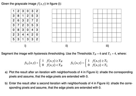 Solved Given The Grayscale Image F X Y In Figure I I Chegg