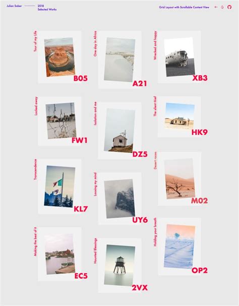 Grid Layout With Scrollable Content View Codrops Layout Design