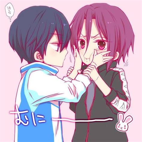 Muniiiiiii~ Haru X Rin Free Swimming Anime This Picture Was Drawn