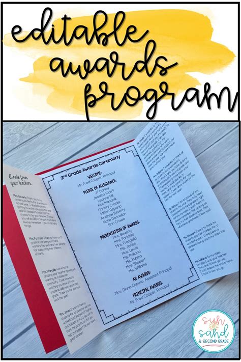 School Award Ceremony Program Template