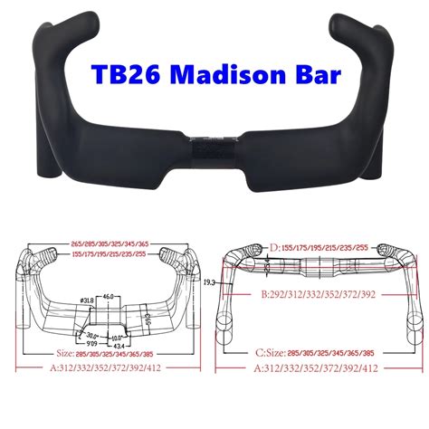 Tb26 Aero Track Handlebar Cycling Sprint Match Handle Bar Carbon Fixed