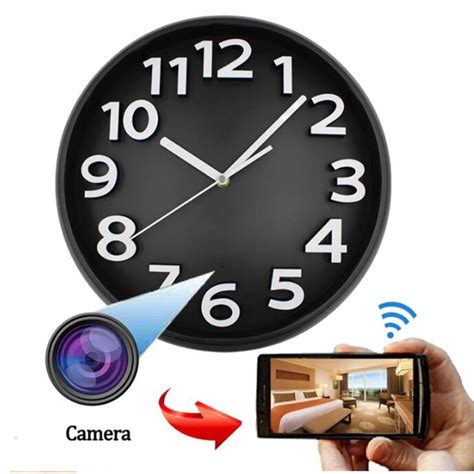 Wifi Wall Clock Camera With Night Vision And Motion Detection