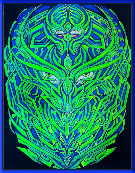 Cyberdelic Entity Giant Uv Banner Shaman Electro