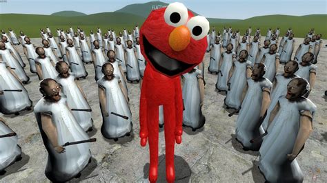 Elmo Vs 1000 Granny In Garrys Mod Youtube