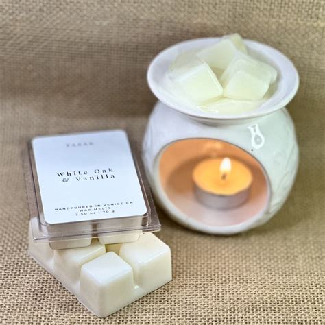 White Oak And Vanilla Wax Melts Strong Scented Wax Meltstarts Scented