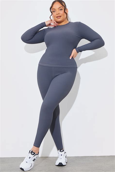 Rib Long Sleeve Top Inthestyle