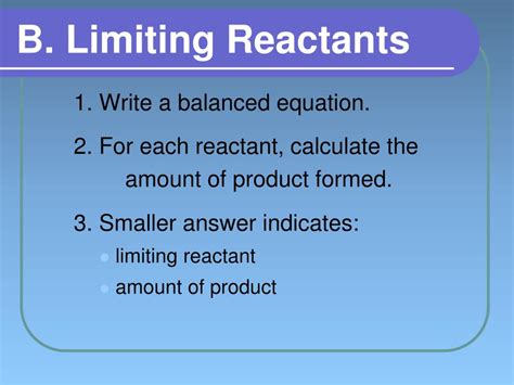 PPT Percent Yield And Limiting Reactants PowerPoint Presentation Free Download ID
